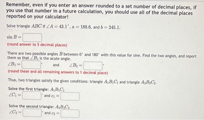 Solved Remember, even if you enter an answer rounded to a | Chegg.com