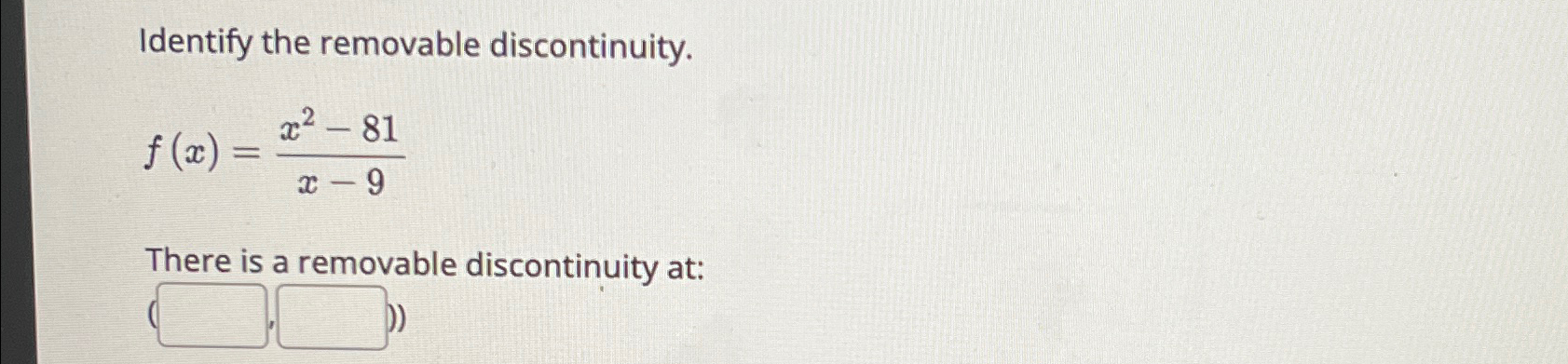 Solved Identify the removable | Chegg.com
