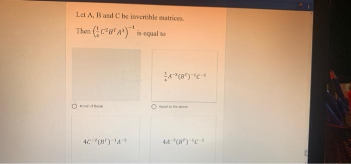 Solved Let A be a 3 x 3 matrix such that A* - 3A + 4A2 - 61, | Chegg.com