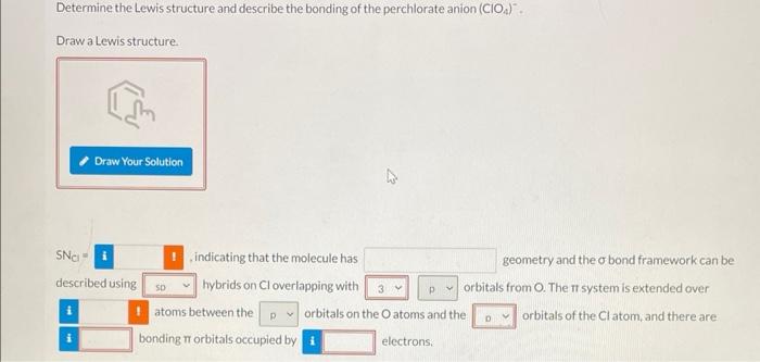 Solved Draw a Lewis structure.Determine the Lewis structure | Chegg.com