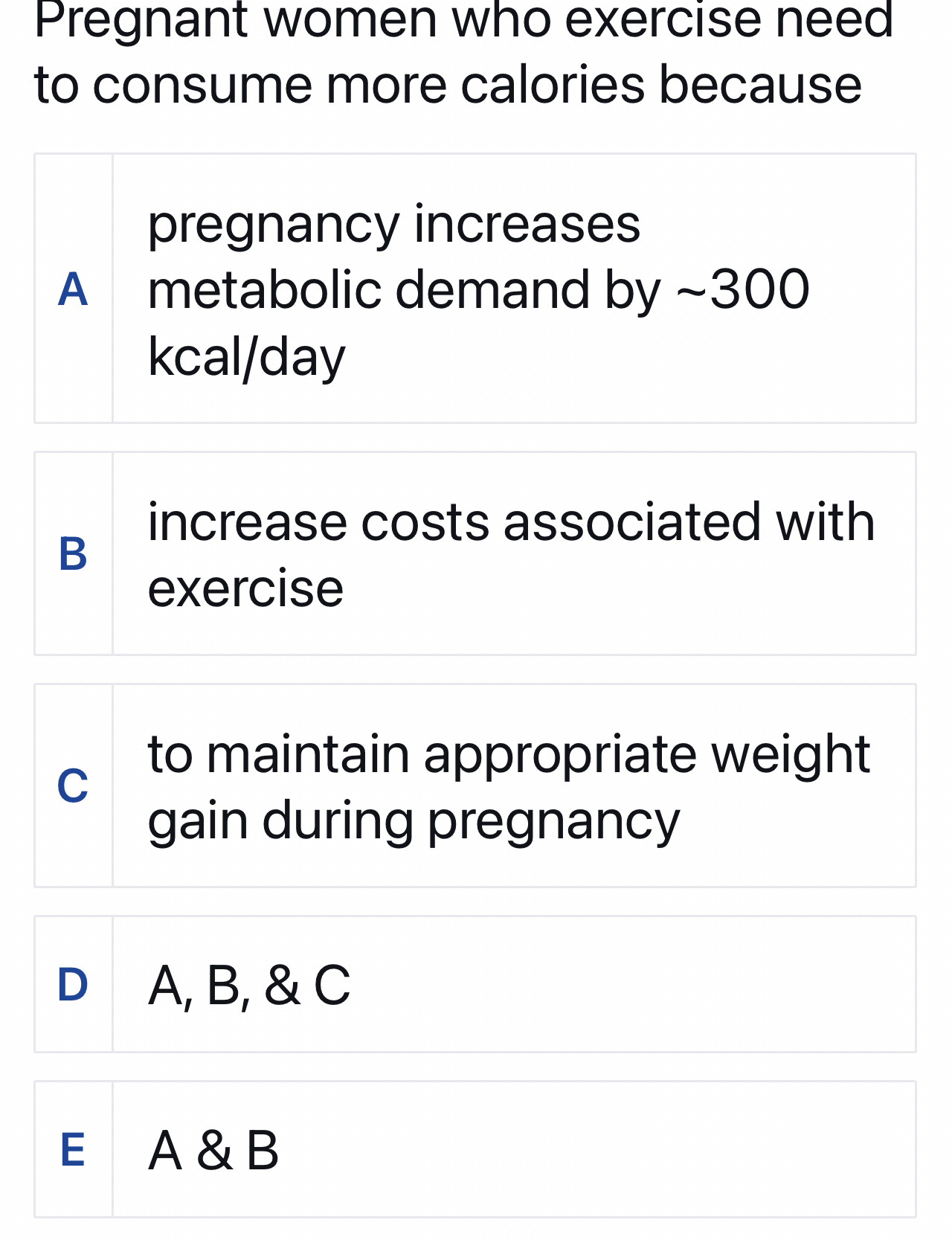 Solved Pregnant women who exercise need to consume more | Chegg.com