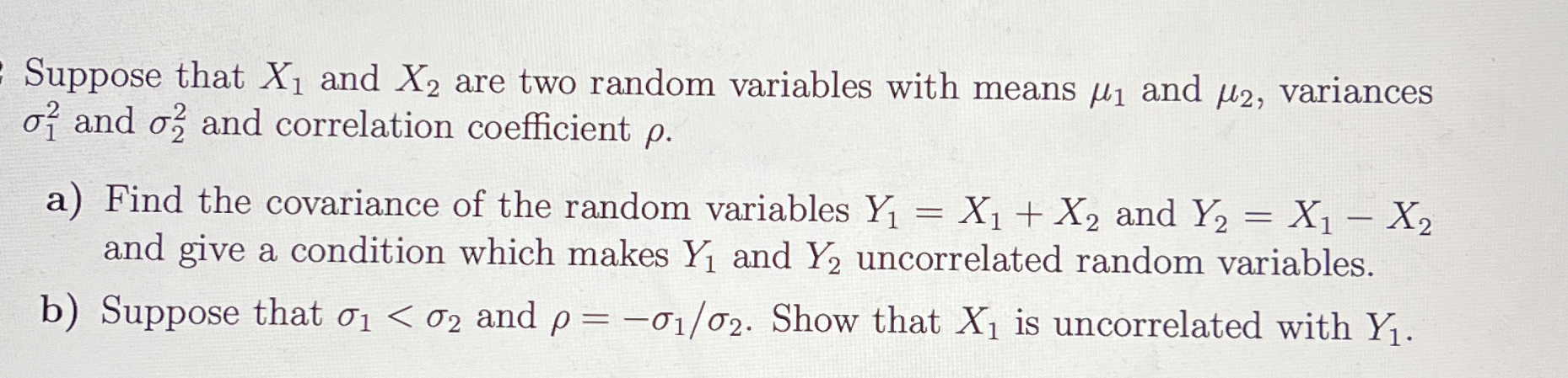 Solved Suppose that x1 ﻿and x2 ﻿are two random variables | Chegg.com