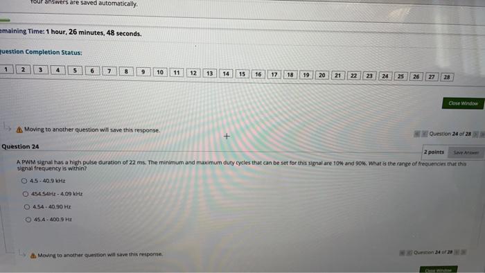 Solved Tour answers are saved automatically emaining Time: 1 | Chegg.com Solved Tour answers are saved automatically emaining Time: 1 | Chegg.com