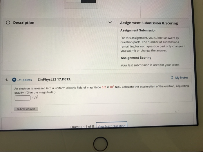 Solved Description Assignment Submission & Scoring | Chegg.com