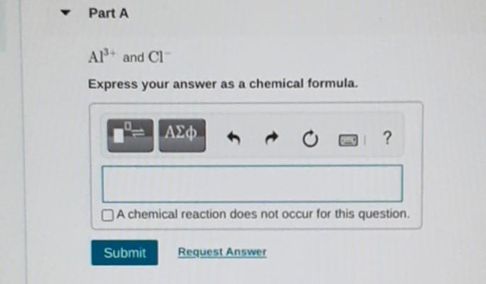 Solved Part A AP and CL Express your answer as a chemical | Chegg.com