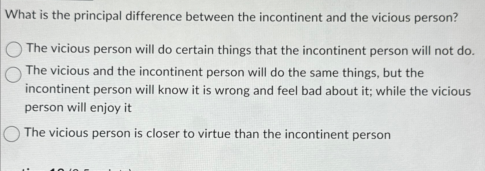 Solved What is the principal difference between the | Chegg.com