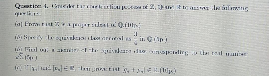 Solved ABSTRACT MATHEMATICS Would you please solve it in an | Chegg.com