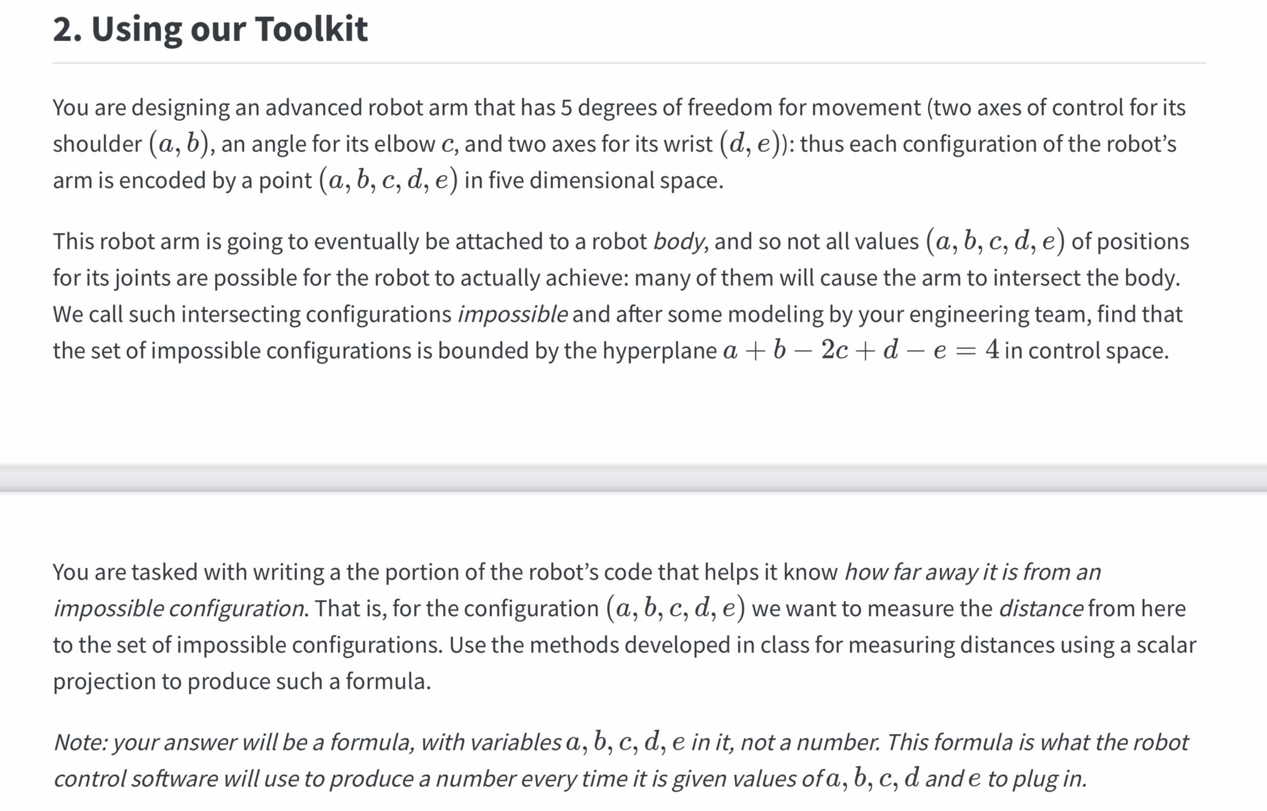 2. ﻿Using our ToolkitYou are designing an advanced | Chegg.com