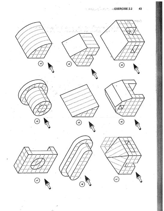 Solved Sketch the isometric drawings(top view,front view & | Chegg.com