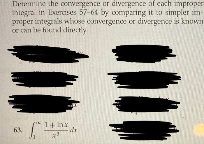 Solved Determine the convergence or divergence of each | Chegg.com