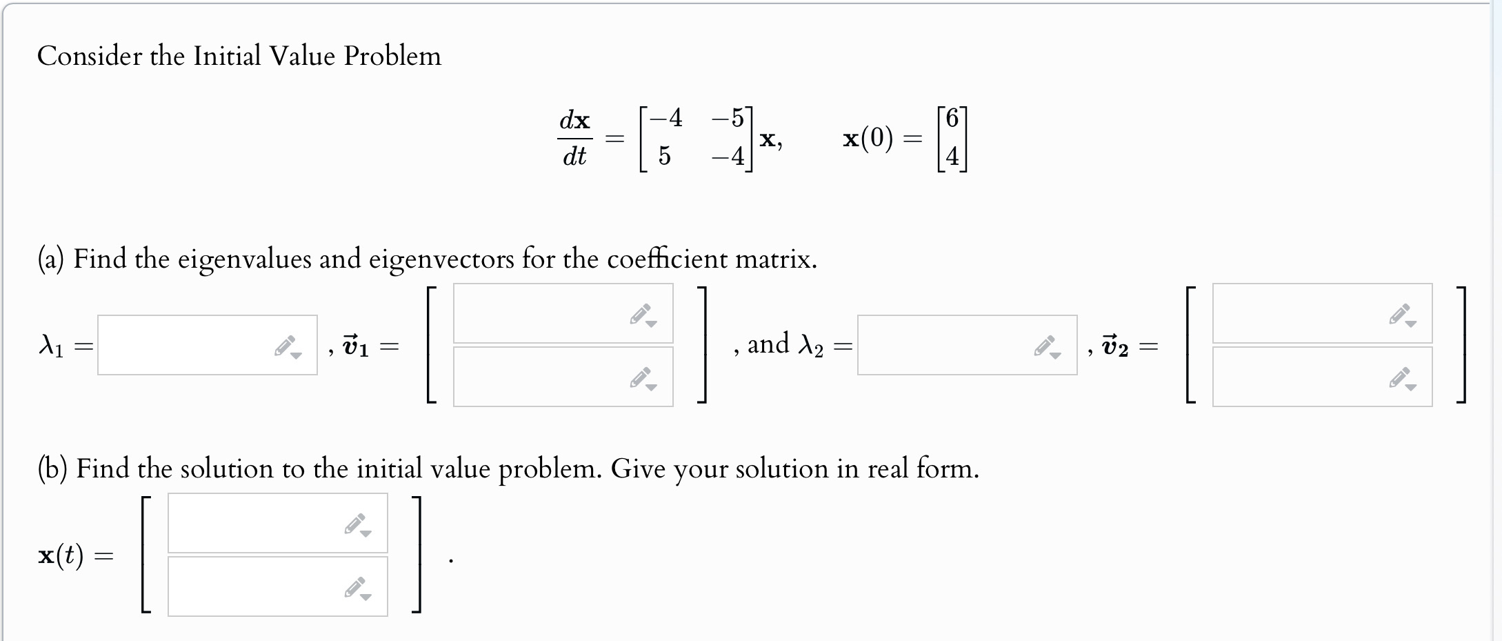 Solved Consider the Initial Value | Chegg.com