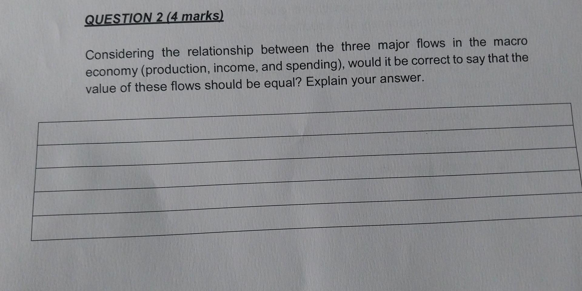 Solved QUESTION 2 (4 marks) Considering the relationship | Chegg.com