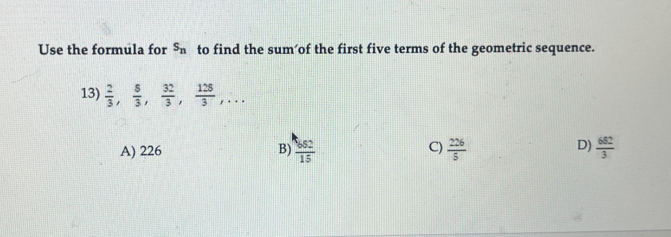 Solved Use the formula for Sn ﻿to find the sum' of the first | Chegg.com