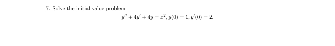 Solved 7. Solve the initial value problem \\[ y^{\\prime | Chegg.com