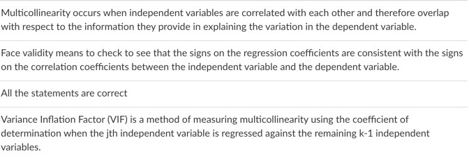 Solved Multicollinearity occurs when independent variables | Chegg.com
