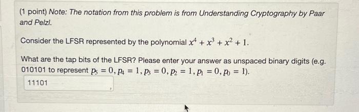 Solved (1 point) Note: The notation from this problem is | Chegg.com