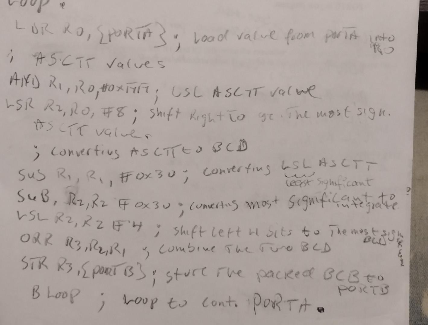 Solved 6 20 Write An Arm Cortex M4 Assembly Language Code