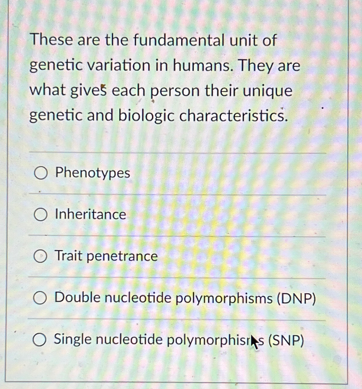 Solved These are the fundamental unit of genetic variation | Chegg.com