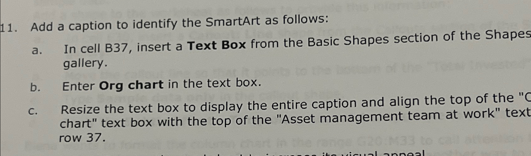Solved Add a caption to identify the SmartArt as follows:a. | Chegg.com