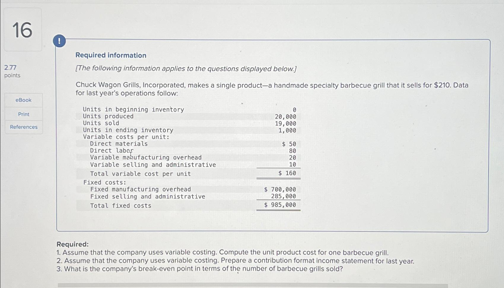 Solved 16!Required | Chegg.com