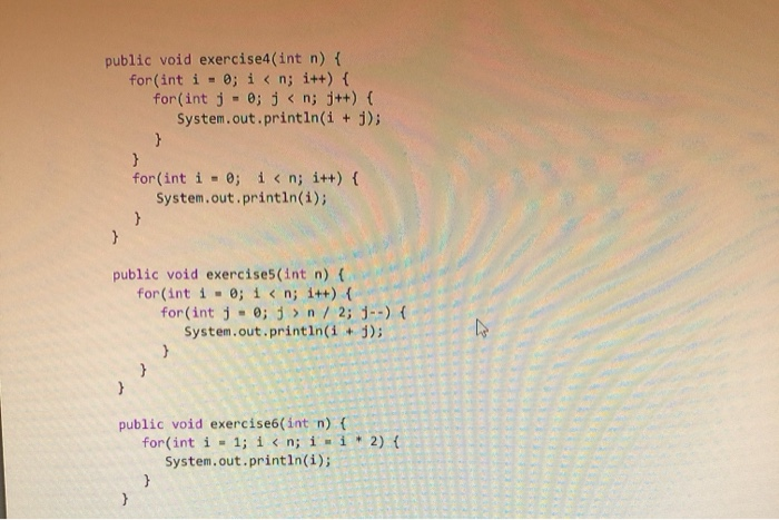 Solved Asymptotic Computational Complexity 0() (30 pts): | Chegg.com