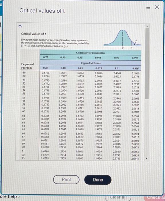 Solved In A One Tail Hypothesis Test Where You Reject H0 7151