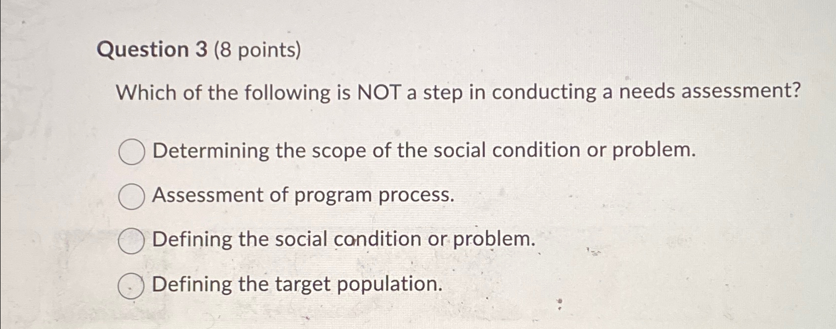 Solved Question 3 (8 ﻿points)Which of the following is NOT a | Chegg.com
