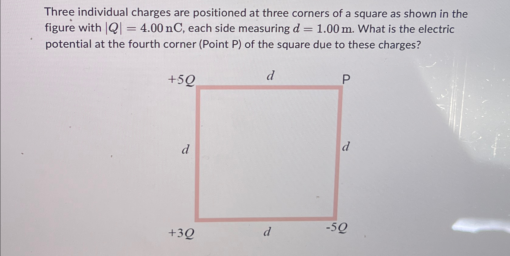 Solved Three individual charges are positioned at three | Chegg.com