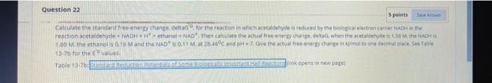 Solved Table 13 7b Standard Reduction Potentials Of Some