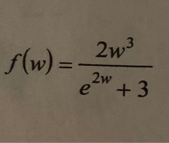 Solved rewrite, correct notation, differentiate each | Chegg.com