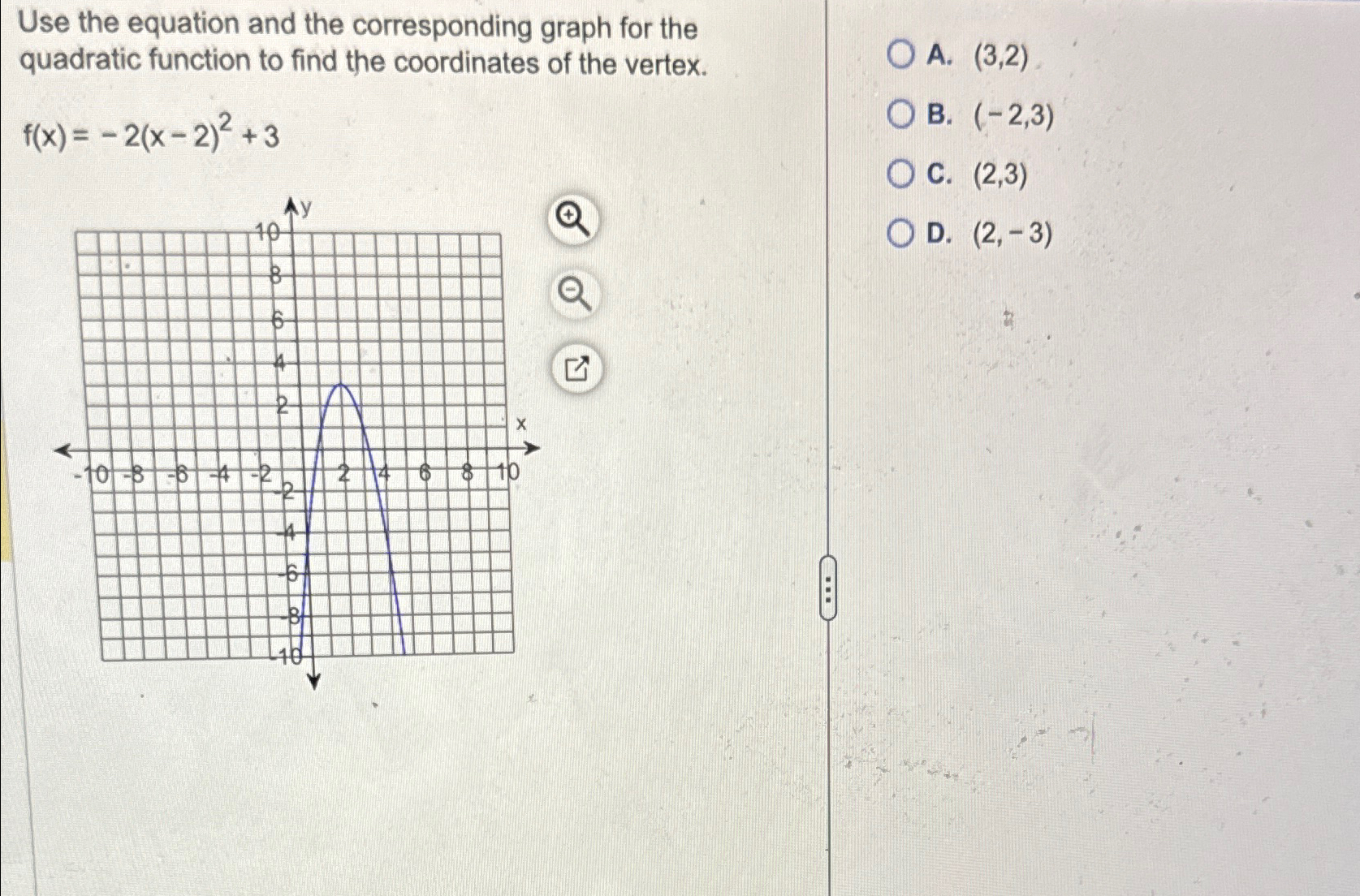 Solved Use the equation and the corresponding graph for the | Chegg.com