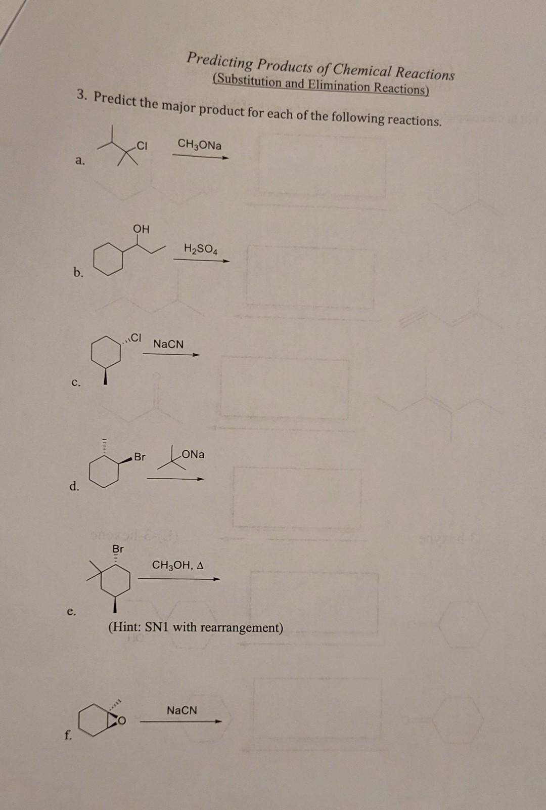 Solved Predicting Products of Chemical Reactions | Chegg.com