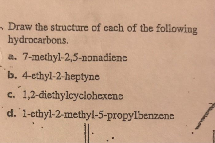 Solved - Draw the structure of each of the following | Chegg.com