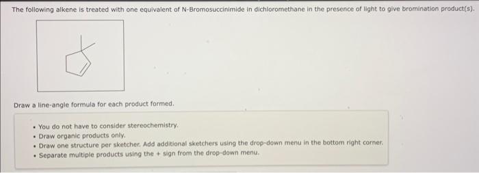 Solved Draw a line-angle formula for each product formed. - | Chegg.com