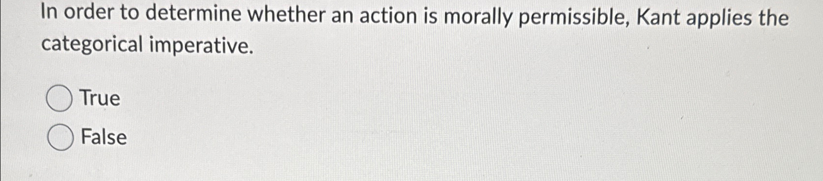 Solved In order to determine whether an action is morally | Chegg.com