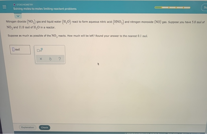 Solved STOICHOMETRY Solving moles-to-moles limiting reactant | Chegg.com