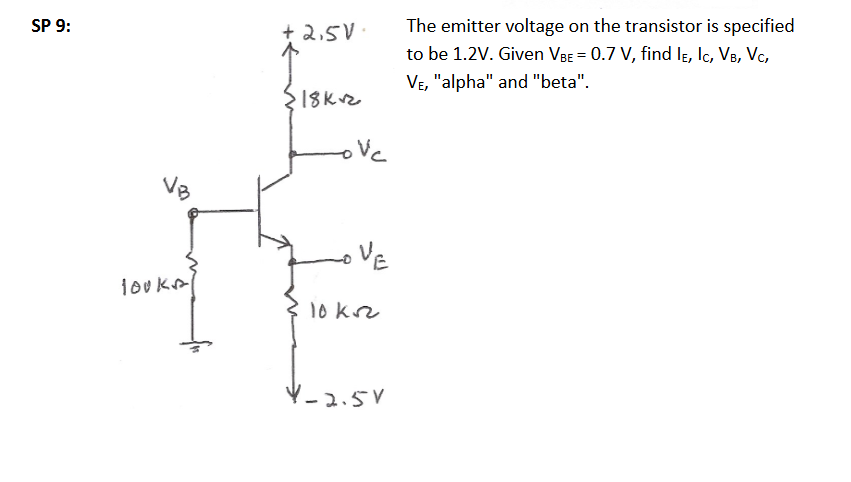 Solved The problem statement from the image is:"The emitter | Chegg.com