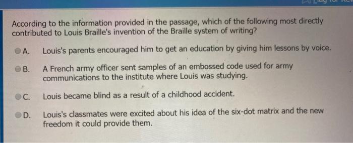 Solved 2 The Braille System 1 Louis Braille changed the | Chegg.com