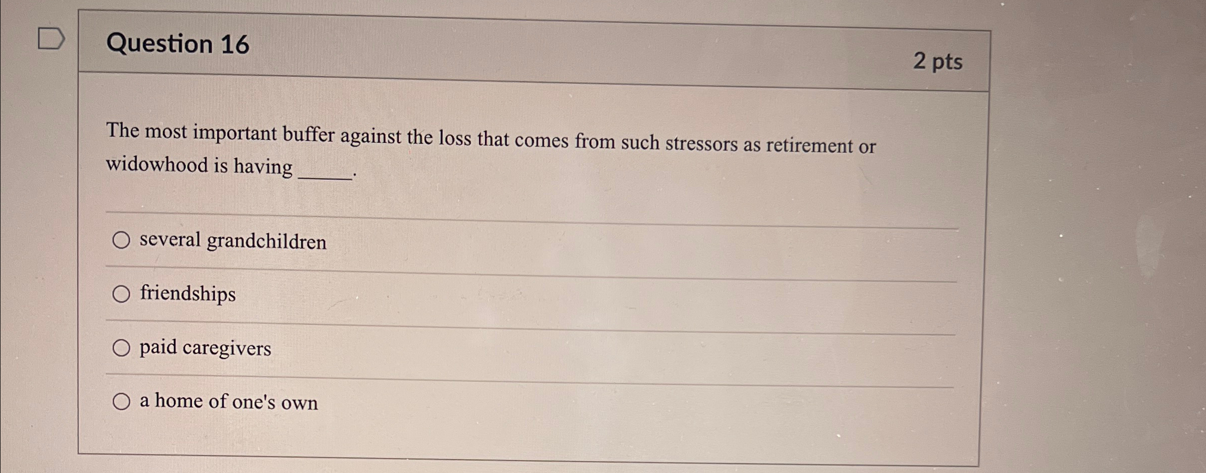 Solved Question 162 ﻿ptsThe most important buffer against | Chegg.com