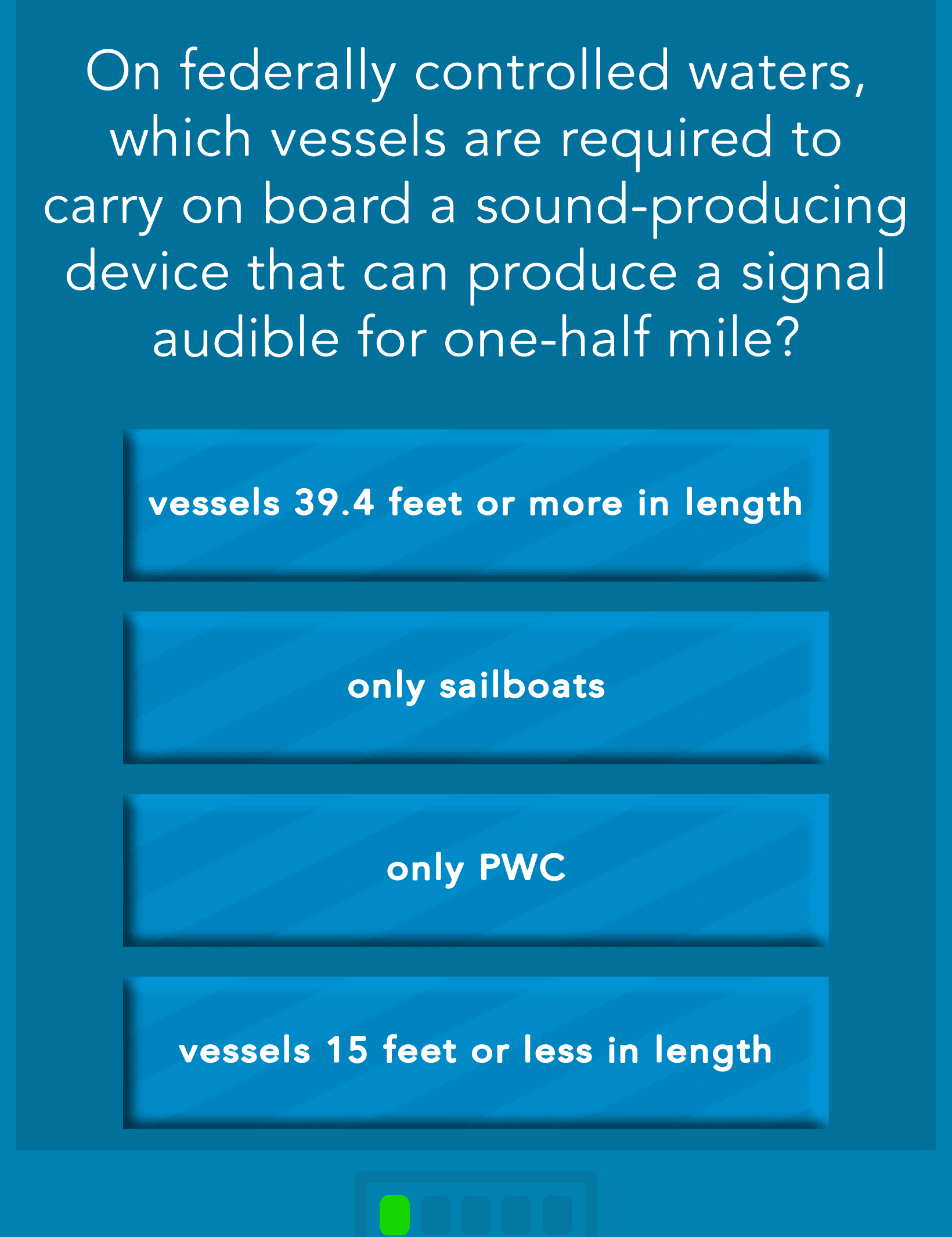 Solved On federally controlled waters, which vessels are | Chegg.com