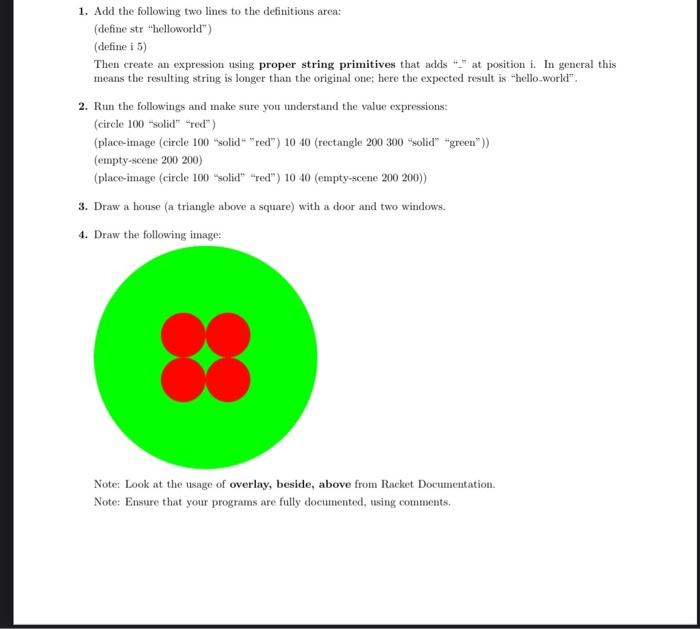 Solved 1. Add the following two lines to the definitions | Chegg.com