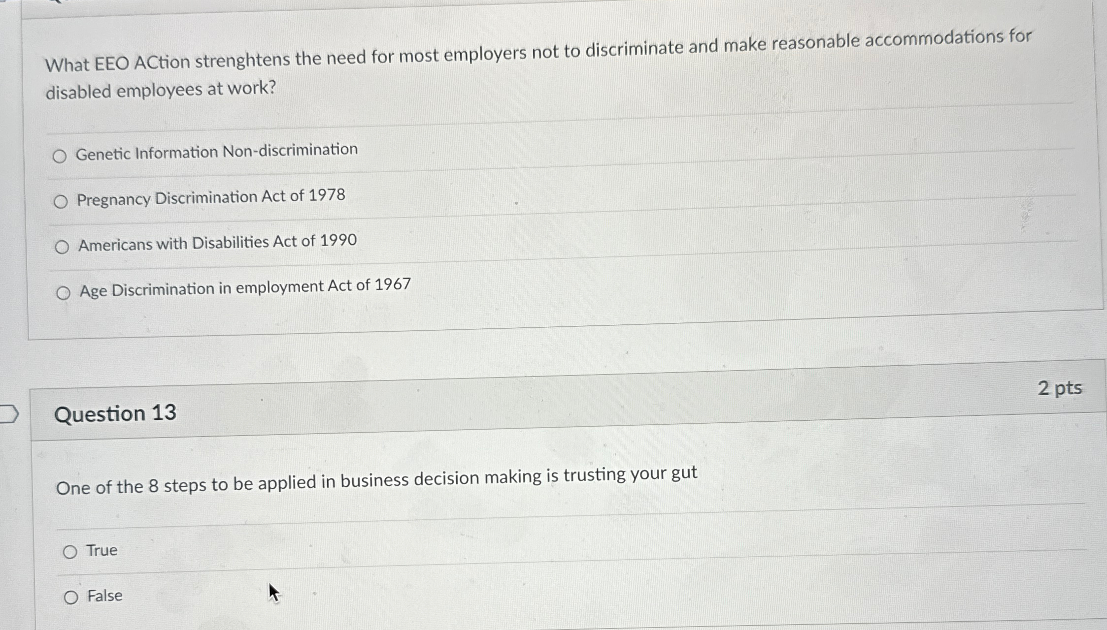 Solved What EEO ACtion strenghtens the need for most | Chegg.com