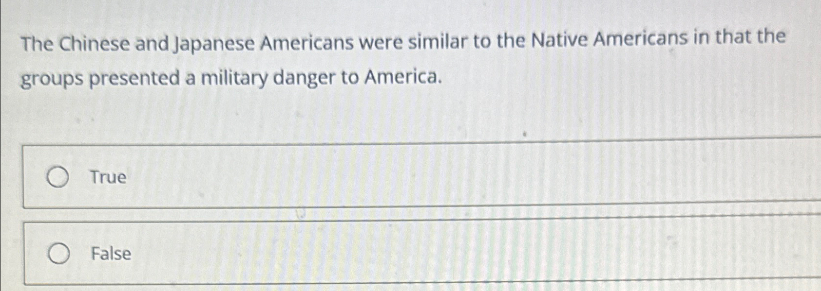 Solved The Chinese and Japanese Americans were similar to | Chegg.com