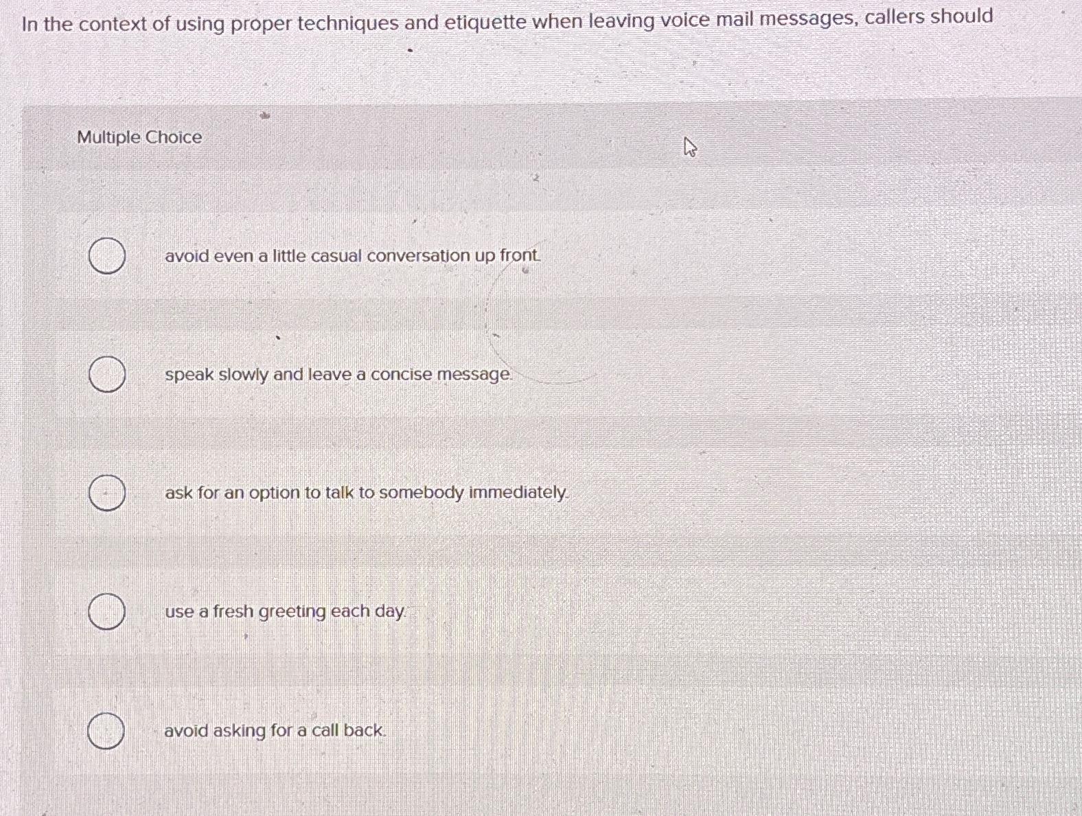 Solved In the context of using proper techniques and | Chegg.com