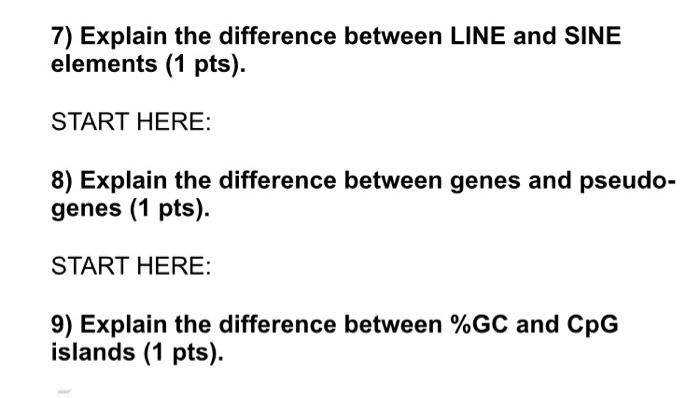 Solved 7) Explain the difference between LINE and SINE | Chegg.com