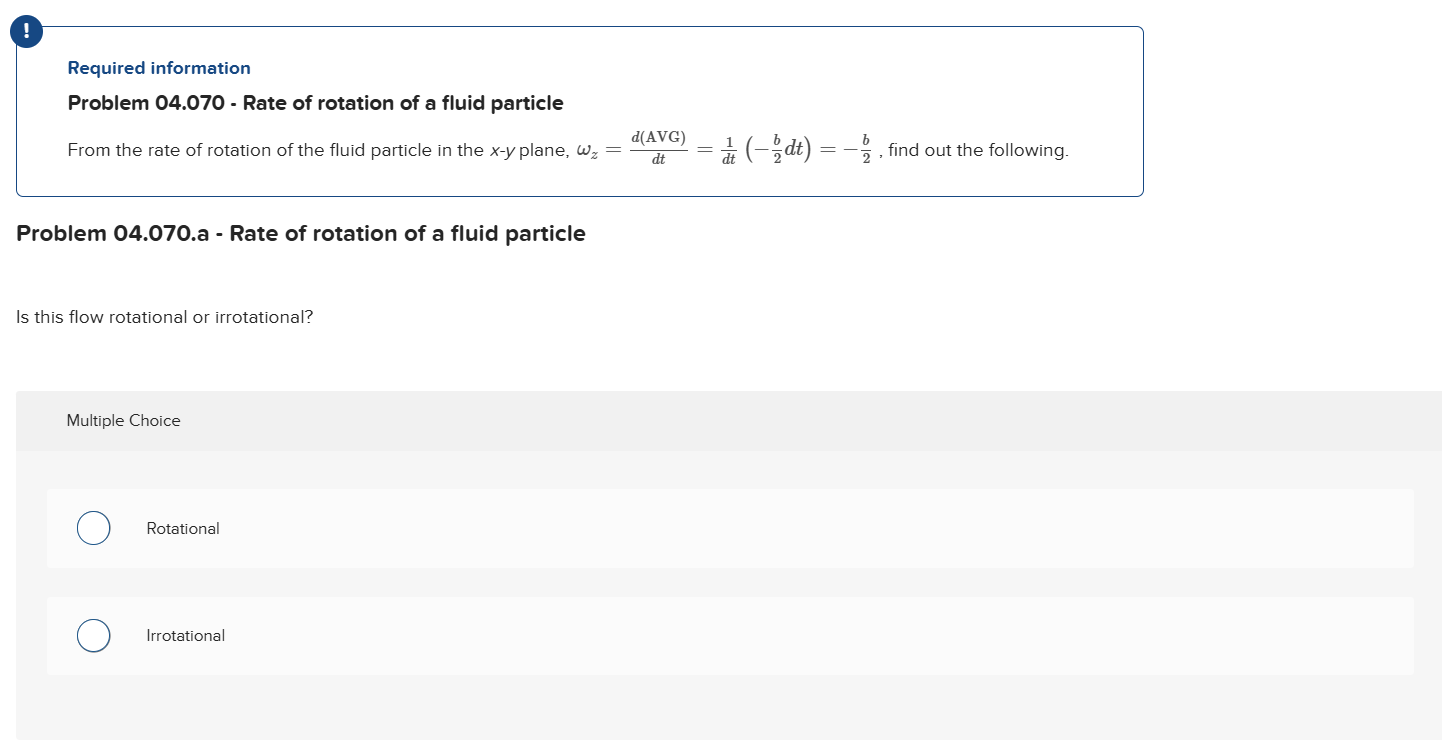 Solved !Required informationProblem 04.070 - ﻿Rate of | Chegg.com
