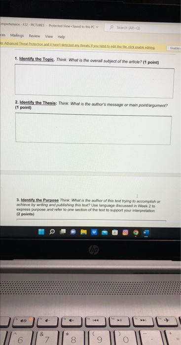 Portfolio Task #1: Reading Comprehension (5\%) Your | Chegg.com Portfolio Task #1: Reading Comprehension (5\%) Your | Chegg.com