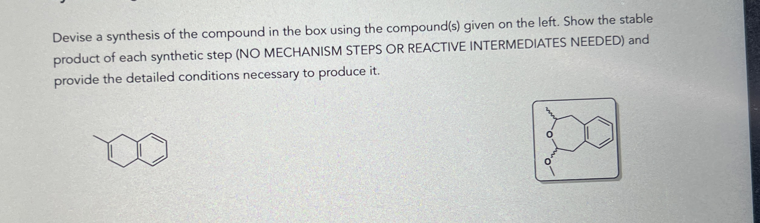 Solved Devise a synthesis of the compound in the box using | Chegg.com
