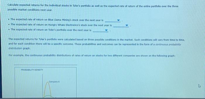 Solved Calculate expected returns for the individual | Chegg.com