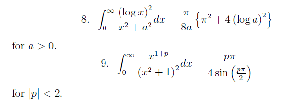 Solved use contour integration to prove that: | Chegg.com